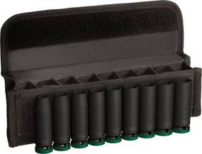 Sada prodloužených rázových nástavců Bosch PRO (1/2") - 9 ks (10-19mm)