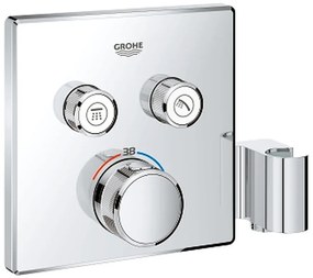 Grohe Grohtherm Smart Control - podomítkový termostat pro dva spotřebiče s integrovaným připojením a držákem sprchy, 29125000