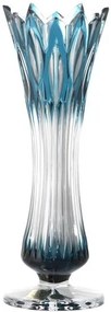 Váza Flame, barva azurová, výška 205 mm