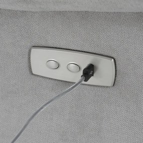 Polohovací křeslo šedé, elektrické TV-925 SIL2