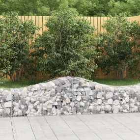 Klenutý gabionový koš 200 x 50 x 40/60 cm pozinkované železo 153392