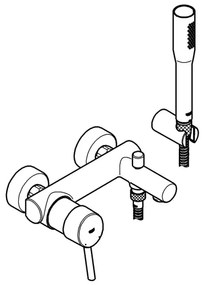 GROHE 32212001 - Vanová baterie CONCETTO lesklý chrom