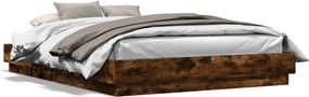 Rám postele s LED osvětlením kouřový dub 120 x 200 cm 3209804