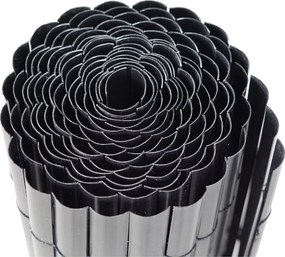 Zahradní zástěna, černá, 300x100 cm, ABEO