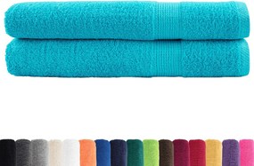 Premium ručníky SOLUND 2 ks tyrkysové 100x200 cm 600 g/m² 137461