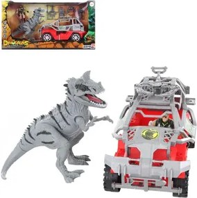 ORION Terénní auto s dinosaurem a figurkou / Herní set / 23 cm / plast