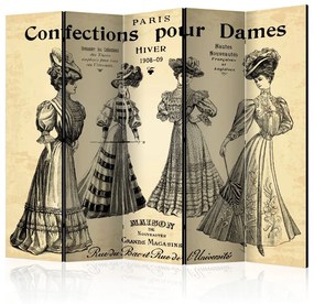 Paraván Confections pour Dames Dekorhome 225x172 cm (5-dílný)
