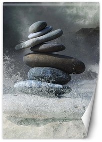 Gario Fototapeta Vertikální kameny, zen Materiál: Vliesová, Rozměry: 100 x 140 cm
