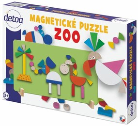 Detoa Magnetické puzzle ZOO v krabici 33x23x3,5cm
