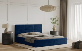 Postel TIVOLI 140x200 modrá s úložným prostorem