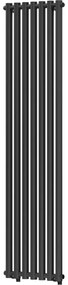Mexen Texas designový radiátor 1800 x 460 mm, 719 W, Černá - W203-1800-460-00-70