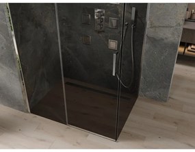 Mexen Omega rozsouvací sprchový kout 140 x 90 cm, Grafitově černá, Chromovaná - 825-140-090-01-40