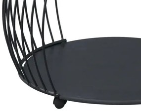 Kulatý konferenční stolek Shanghai, černý/šedý