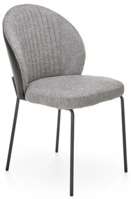 Jídelní židle K471 šedá/černá