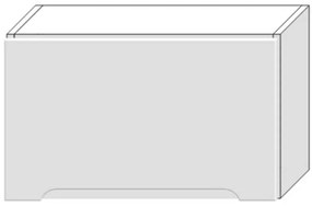 Kuchyňská skříňka Zoya W60okgr/560 bílý puntík/bílá