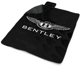 Sablio Plážová deka Logo Bentley Černý: 200x140 cm