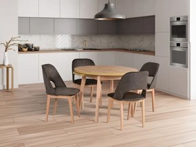 Jídelní stůl OSLO 3 L + doprava zdarma deska stolu artisan, podstava stolu ořech, nohy stolu ořech