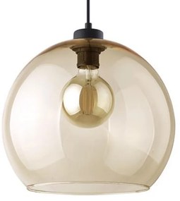 TK LIGHTING Lustr - CUBUS 4442, Ø 20 cm, 230V/15W/1xE27, jantar/černá