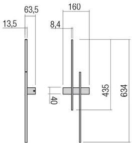 Redo 01-2747 - LED Nástěnné svítidlo TANGENT LED/13W/230V CRI 90 černá
