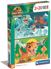 Clementoni - Puzzle 2x20 Jurský svět