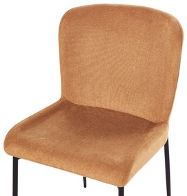 Sada 2 jídelních židlí oranžová ADA Beliani