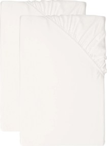 Livarno® Sada napínacích prostěradel z bambusové viskózy Premium, 90-100 x 200 cm, 2dílná, bílá