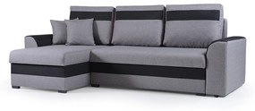 Rohová sedačka Maxtom (šedá + černá) (L). 630006