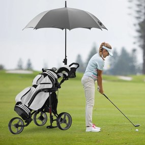 Costway 3 Golfový vozík s koly vyrobený z hliníku s držákem na deštník