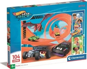 Clementoni PUZZLE Hot Wheels / 104 dílků / od 6 let