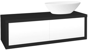 Dřevojas Koupelnová skříň STORM SZZ2 120 (umyvadlo Triumph) Varianta: M01 Bílá mat / L01 Bílá vysoký lesk / Levé