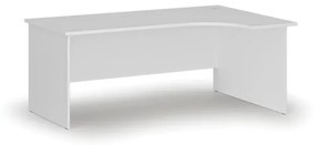Kancelářský rohový pracovní stůl PRIMO WHITE, 1800 x 1200 mm, pravý, bílá