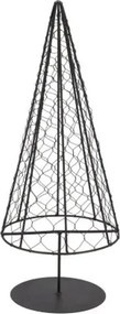 Černý antik kovový drátěný vánoční stromek Tree M - Ø 14*34 cm