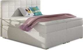 Postel Boxspring Alicia, tm. růžová (látka - ba 08/soro 65)