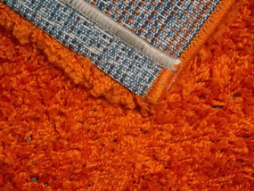 Kusový koberec Efor Shaggy 3419 Orange, 80x150, oranžová, obývacia izba, Mono Carpet