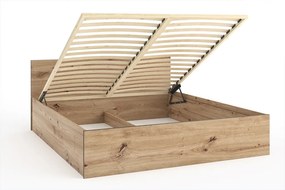 ADRK Furniture Dvoulůžková postel s roštem POLA 13 ADRK-B-POL-13-ART