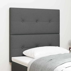 Výškově nastavitelné čelo postele Tmavě šedá 80 cm textil 3337783