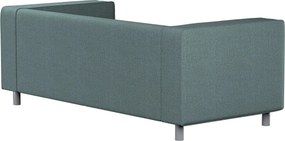 Potah na pohovku IKEA  Klippan 2-místná barva modrá látka pletený vzor
