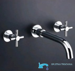 Nástěnná umyvadlová baterie EYN SU0167 s LED ve více barevných provedeních — Černá