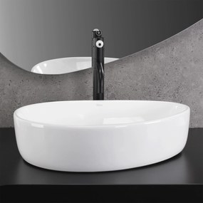 Rea Vanila, umyvadlo na desku 510x400x130 mm, bílá lesklá, REA-U8422