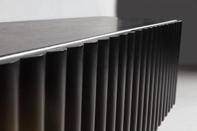 Černý TV stolek z mangového dřeva 160x55x40 cm Tamira – MOME