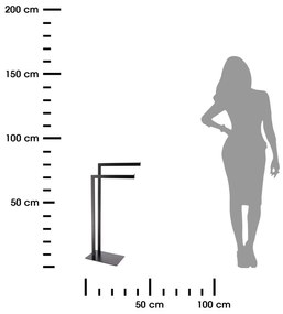 Stojan na ručníky Raspo, černá