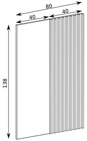 CALI | dekorativní panel C-11 s lamelami | artisan/černá