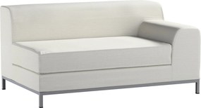Potah na pohovku IKEA, pravé provevedení Kramfors 2-místná barva šedá látka lesklé, pletený vzor, sametová