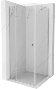 Mexen Roma sprchový kout s otočnými dveřmi 110 x 110 cm, Průhledné, Chromovaná - 854-110-110-01-00