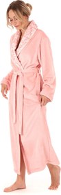 Dámský Župan s Límcem Flora růžová perla 25 56 3050 - L