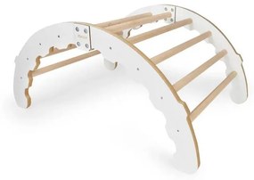 Montessori dřevěná houpačka - bílá