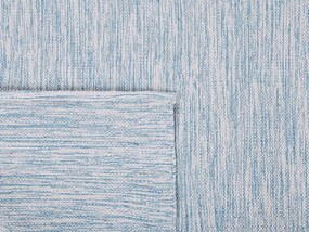 Světle modrý bavlněný koberec 160x230 cm DERINCE Beliani