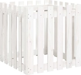 vidaXL Zahradní truhlík plotový design černý 60x60x60cm masiv borovice [832458] Barva: Bílá borovice