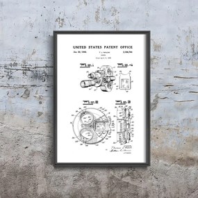 Retro plakát Retro plakát Patent na Filtr Bell &amp; Howell