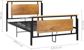 Rám postele kov 120 x 200 cm 324871